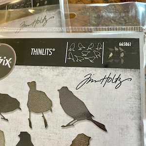 Tim Holtz Silhouette Birds Sizzix Thinlits Dies - Etsy