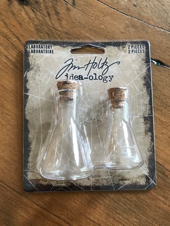 Laboratory Corked Flasks by Tim Holtz Idea-ology - Etsy