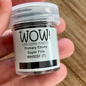 WOW Embossing Powders - Black, White, Clear... Choose Your Color & Mesh ...