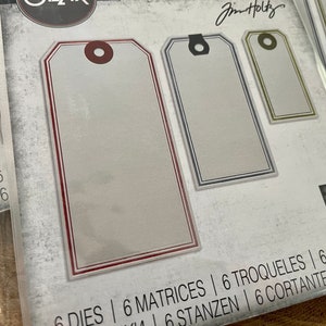Framed Tags Sizzix Thinlits Dies by Tim Holtz 6/pkg - Etsy