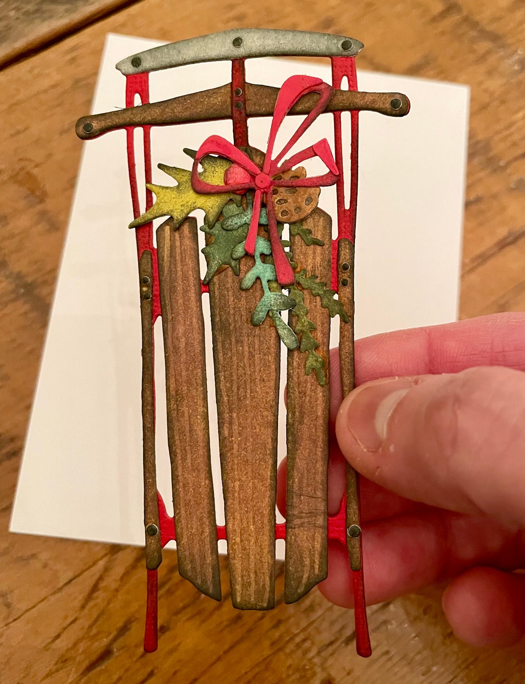 DISCONTINUED Vintage Sled Thinlits Die Set Tim Holtz & Sizzix Holiday ...