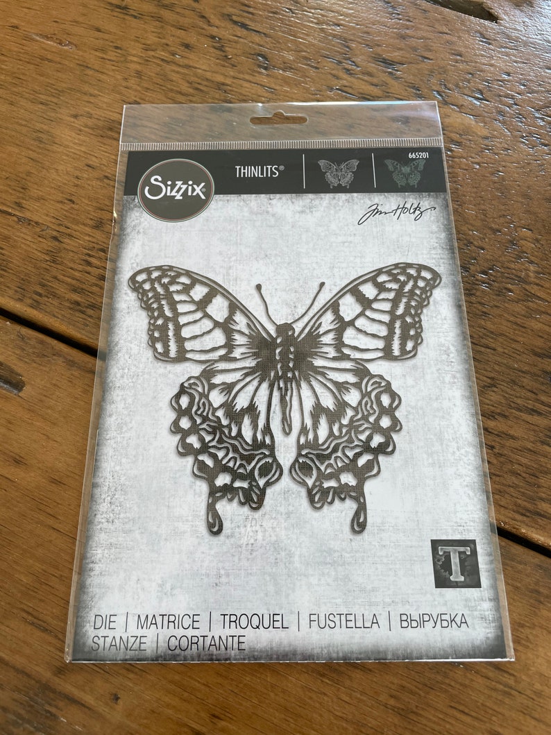 Sizzix Tim Holtz Thinlits Dies Perspective Butterfly - Etsy