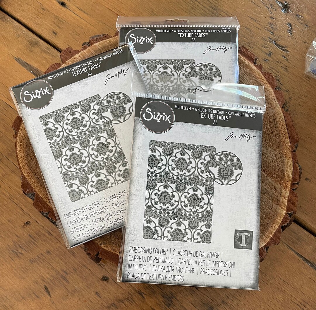 Multi Level Tapestry Sizzix Texture Fades Embossing Folder by Tim Holtz ...