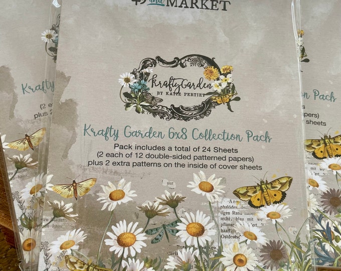 6 X 8 Paper Pack - Krafty Garden Collection- 49 and Market - KG26399 - Etsy