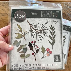Festive Gatherings Thinlits Die Set Tim Holtz & Sizzix Holiday Greenery Die Set 666333 - Etsy