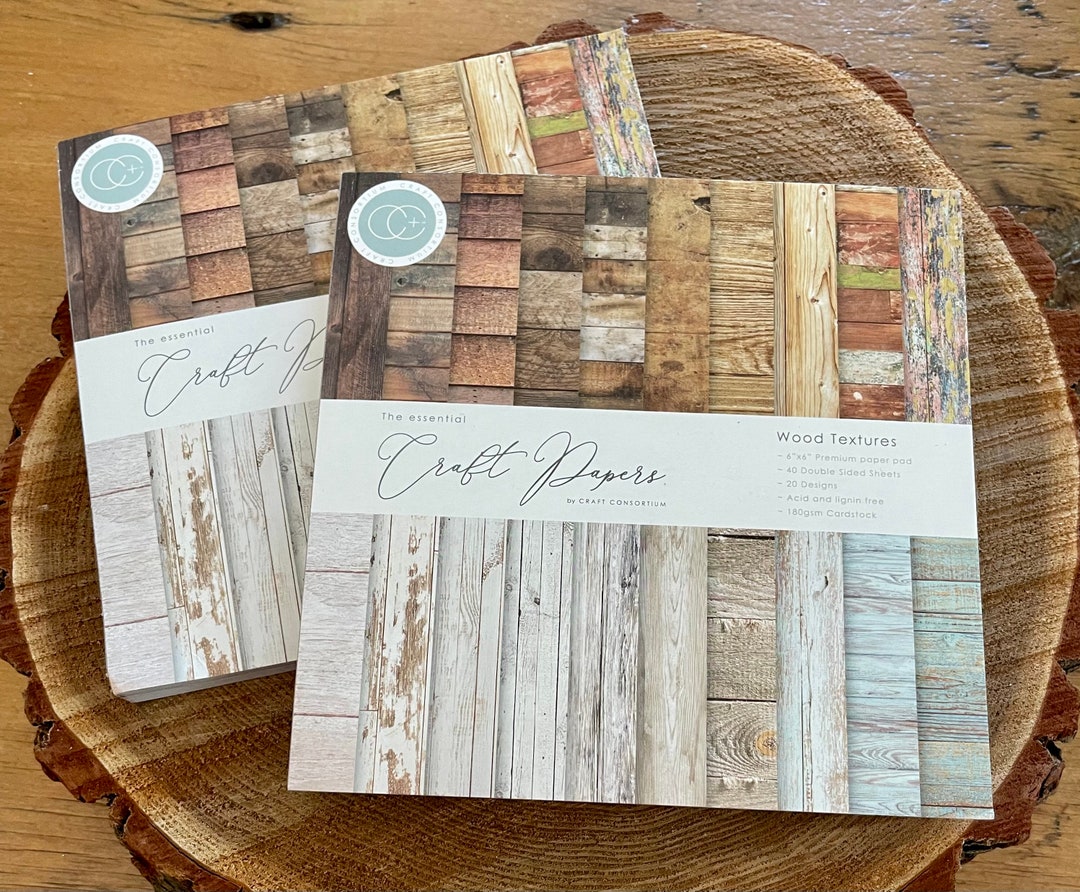 Wood Textures 6x6 Paper Pad Craft Consortium - Etsy