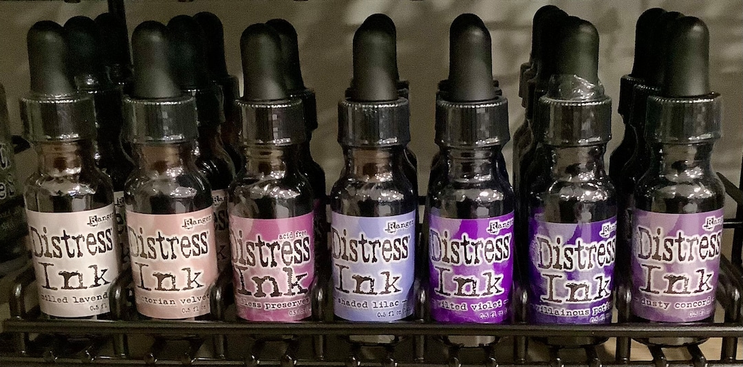 Purples/violet Distress Ink Pad Reinkers Distress Purple Ink Refills ...