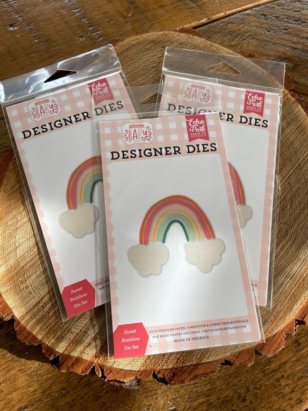 Rainbow Designer Dies - Rainbow Die Set - by Echo Park- Welcome Baby ...
