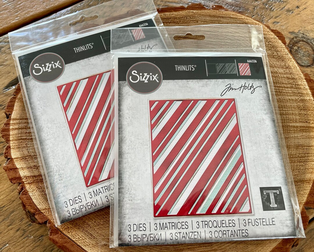 DISCONTINUED Layered Stripes Thinlits Die Set Tim Holtz & Sizzix 666336 - Etsy