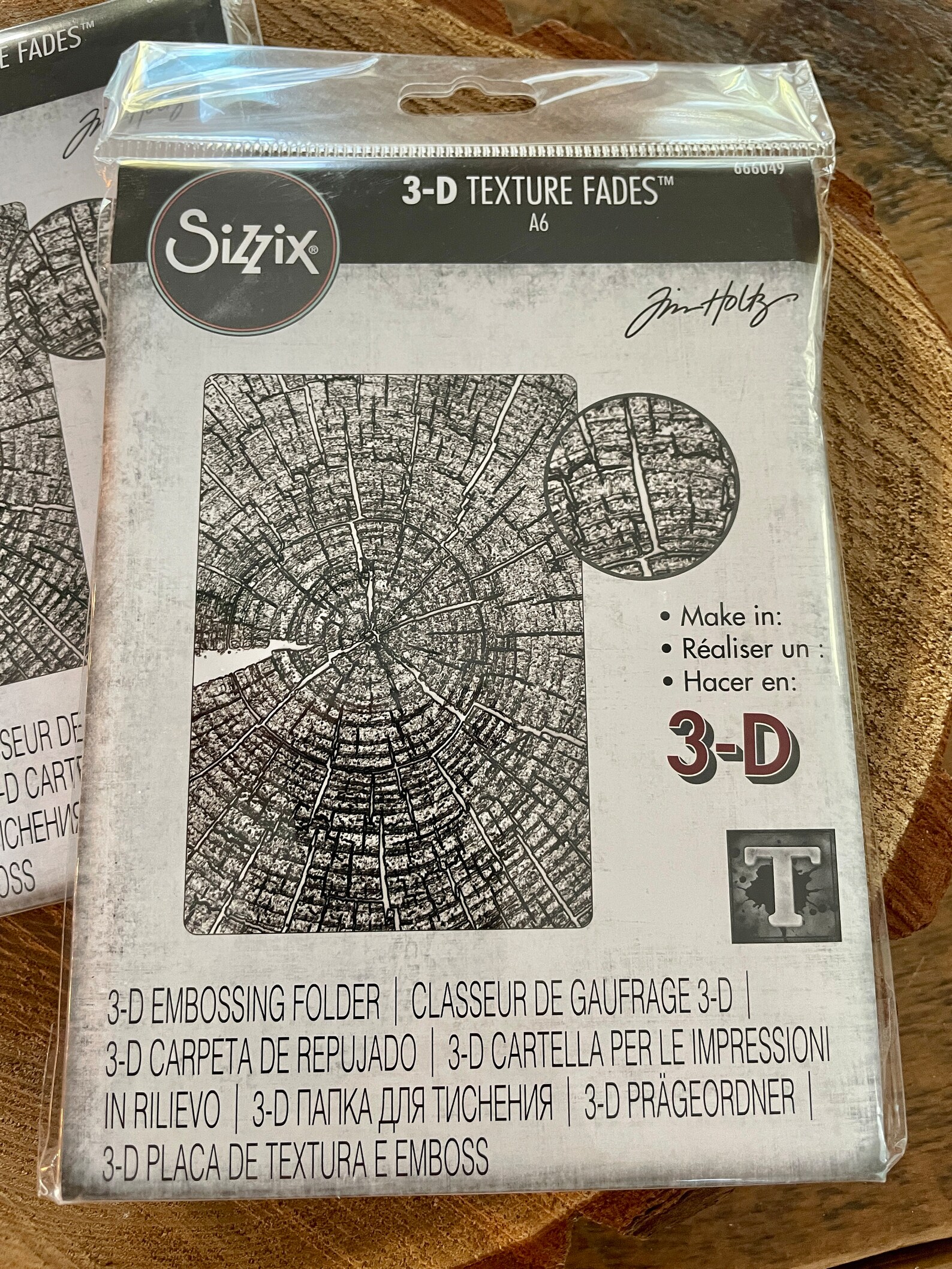 Tree Rings Sizzix 3D Texture Fades Embossing Folder by Tim - Etsy