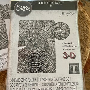 Tree Rings Sizzix 3D Texture Fades Embossing Folder by Tim - Etsy