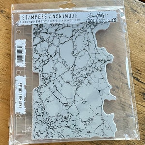 Shattered With Grid Block CMS466 Tim Holtz & Stampers Anonymous Cling ...