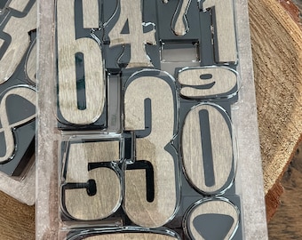 Tim Holtz Ideaology Mini Number Plaquettes Paper Materials Card Making ...