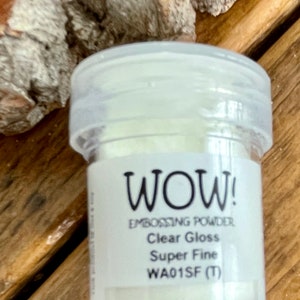 WOW Embossing Powders - Black, White, Clear... Choose Your Color & Mesh ...