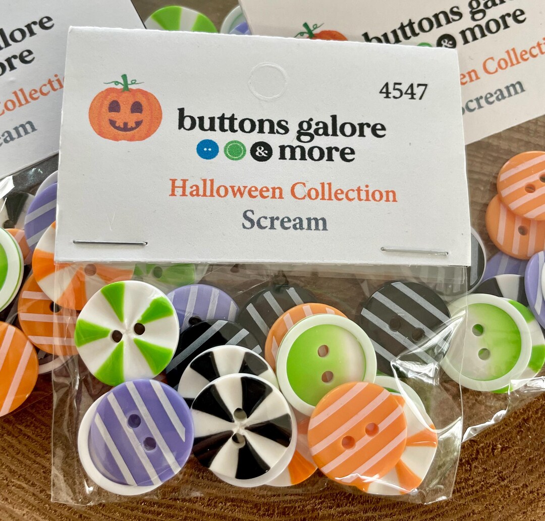 Scream Buttons Galore Button Theme Pack Halloween Buttons 4547 - Etsy