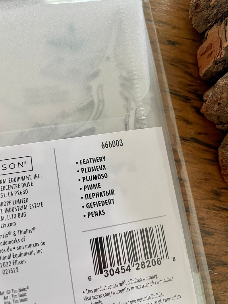 Feathery Sizzix Thinlits Dies by Tim Holtz and Sizzix - Etsy