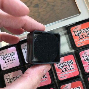 Ink Storage for Mini Cubes- Distress Mini Ink Cube Storage Tin- Ranger ...