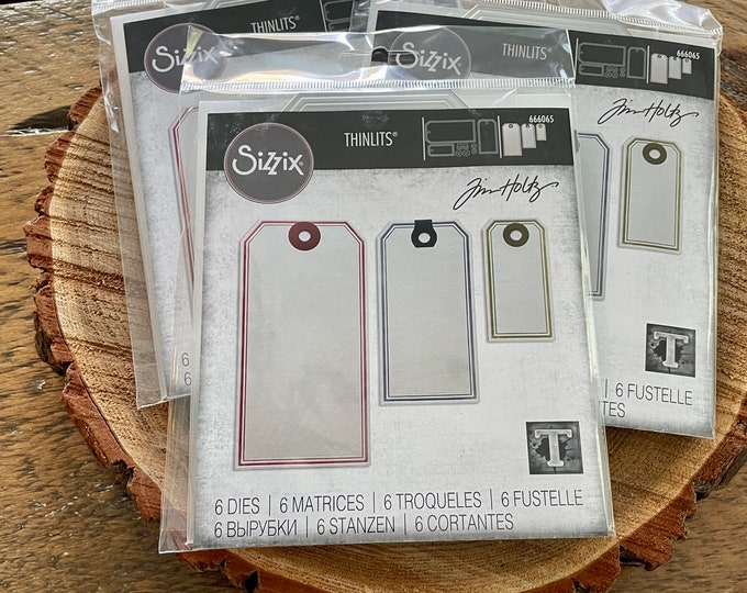 Framed Tags Sizzix Thinlits Dies by Tim Holtz 6/pkg - Etsy