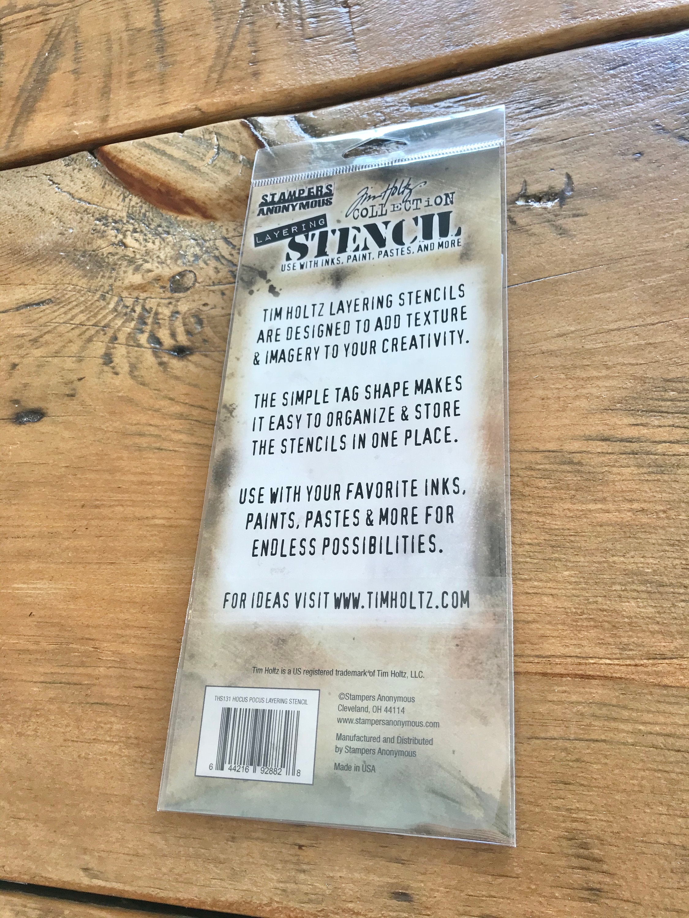 Tim Holtz Layering Stencil Hocus Pocus With Stampers Anonymous - Etsy