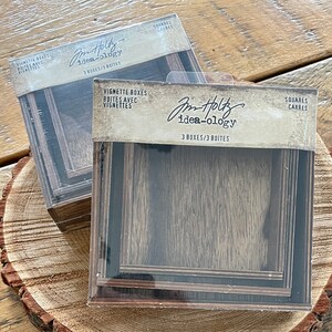 Tim Holtz Squares Vignette Boxes Idea Ology Advantus TH94242 - Etsy
