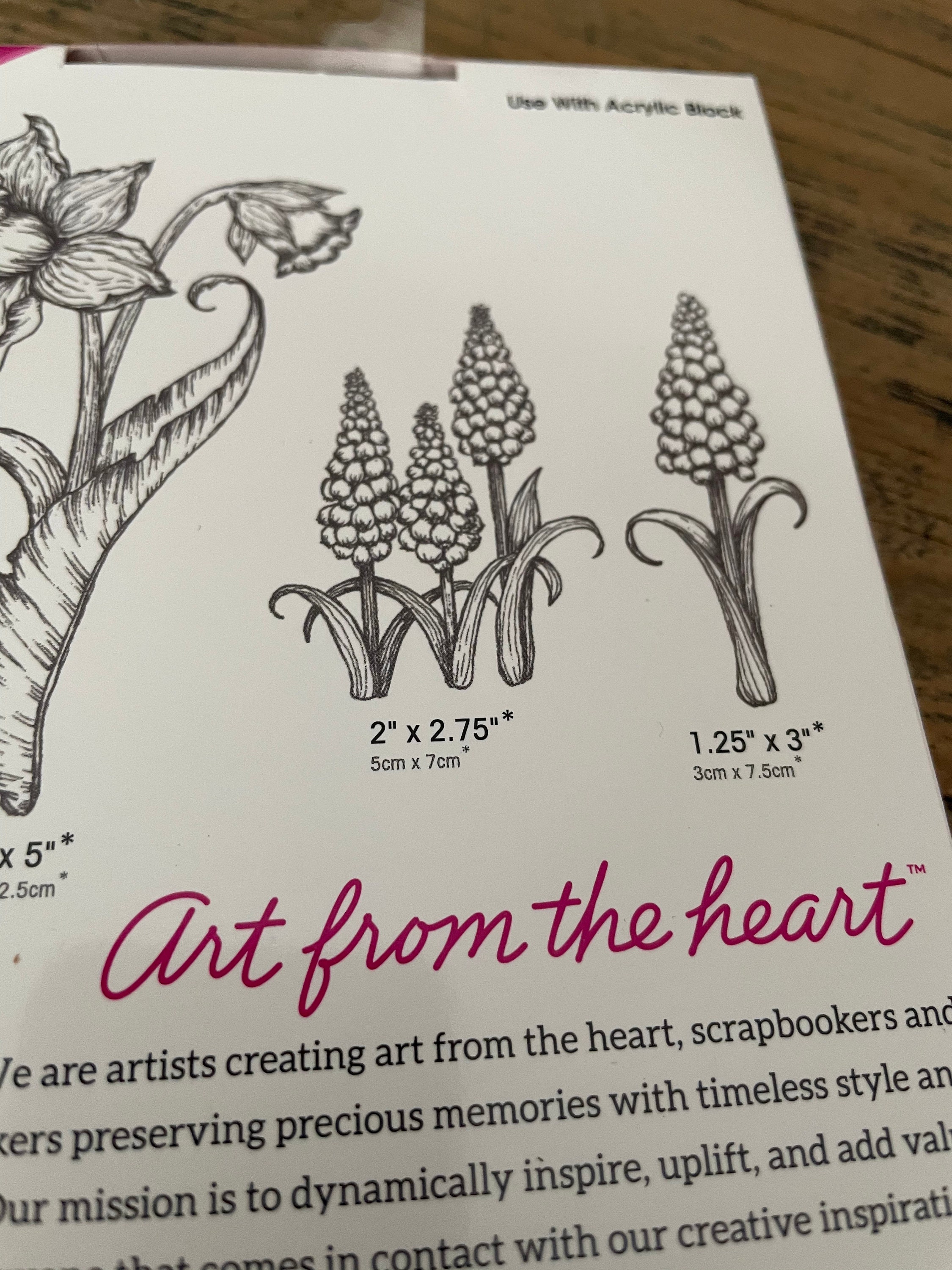 Delightful Daffodil & Hyacinth Stamp Set by Heartfelt - Etsy