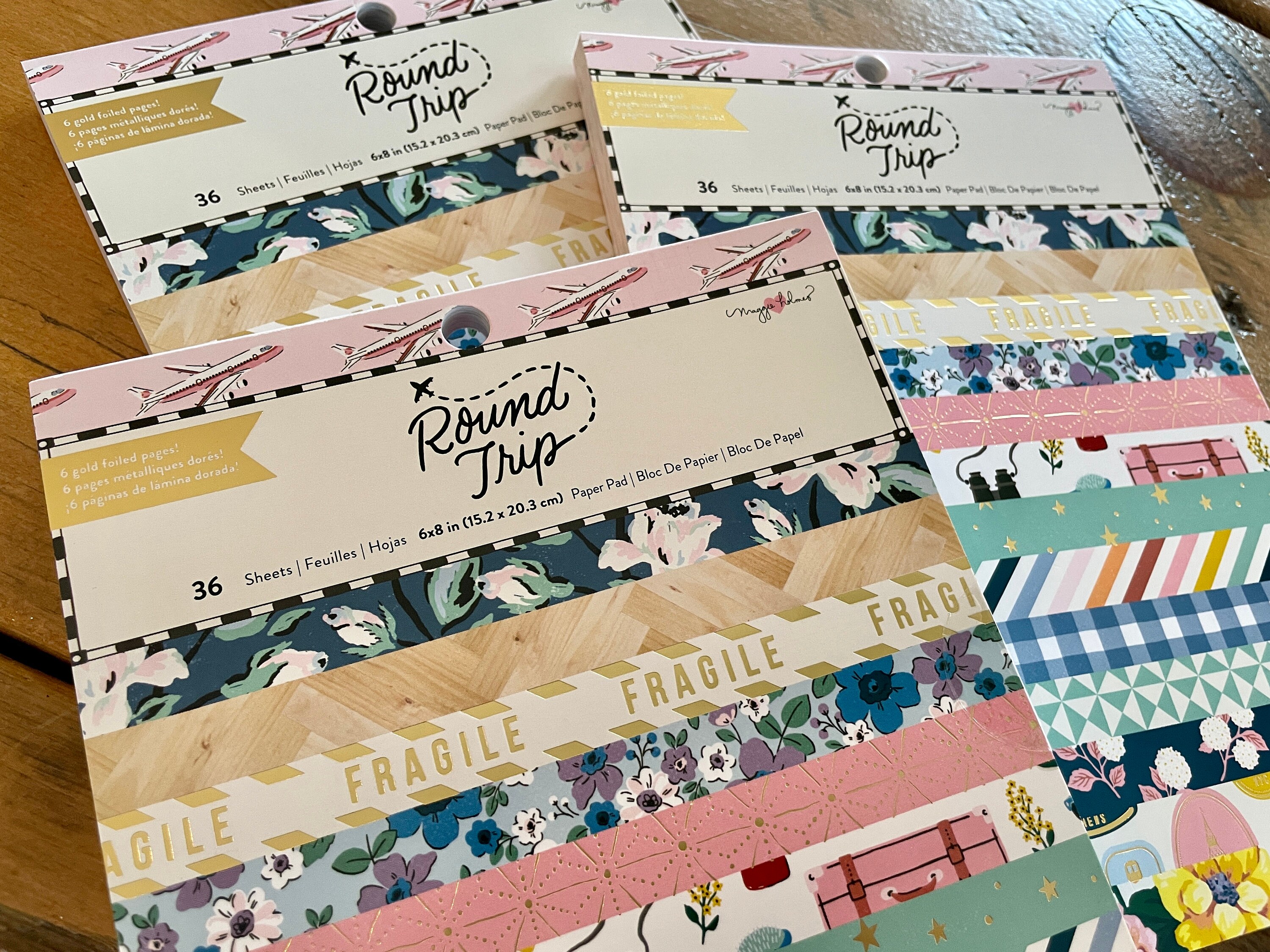 Round Trip 6 X 8 Paper Pad Maggie Holmes Crate Paper - Etsy