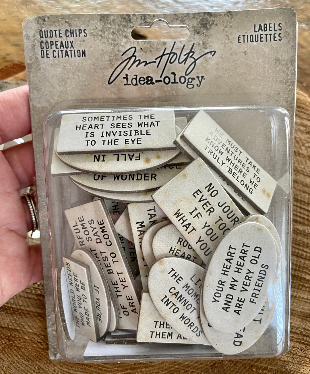 Tim Holtz Idea-ology 2023 Chipboard Quote Chips 48/pkg TH94320 - Etsy
