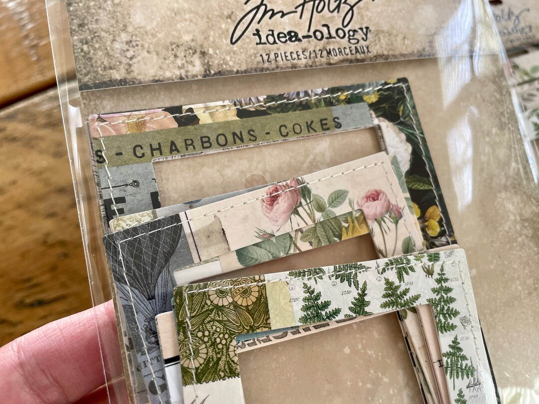 Collage Layer Frames Tim Holtz Idea-ology 2023 Collaged & Stitched ...