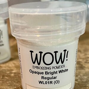WOW Embossing Powders - Black, White, Clear... Choose Your Color & Mesh ...