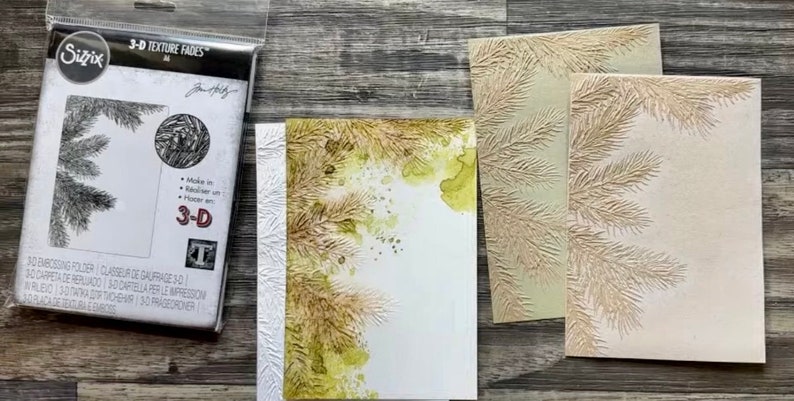 Pine Branches Sizzix 3D Texture Fades Embossing Folder by Tim - Etsy