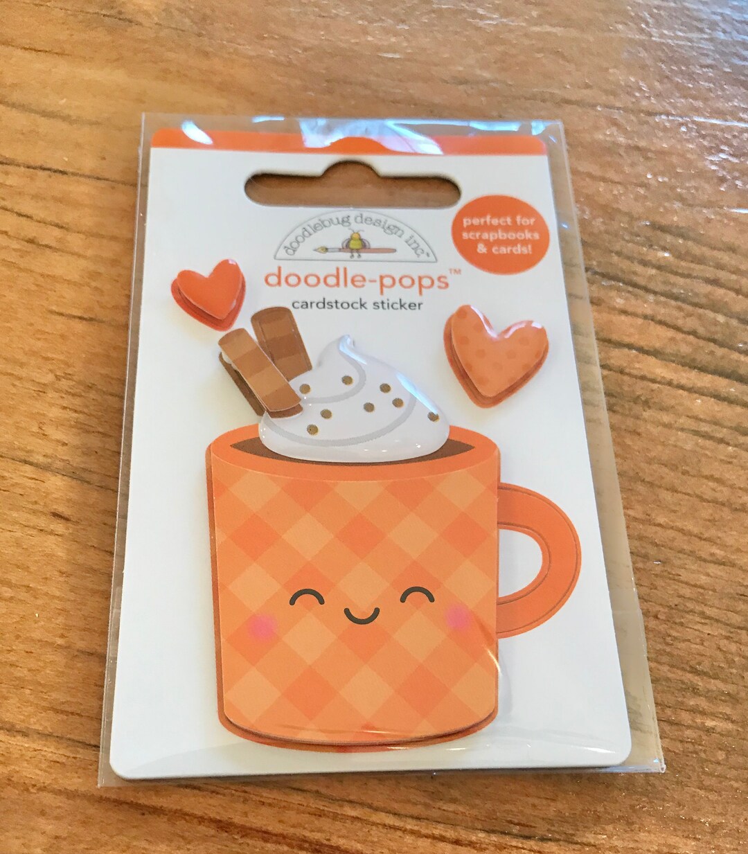 Pumpkin Spice Doodle Pops 3D Stickers by Doodlebug Design - Etsy