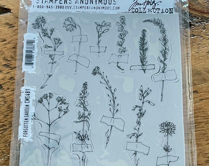 Forgotten Garden Tim Holtz Stamper’s Anonymous Cling Mount Stamp Set ...