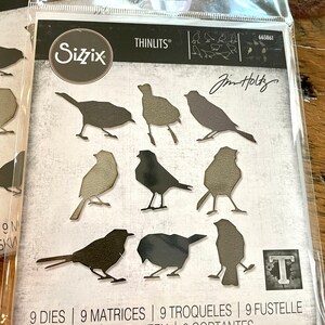 Tim Holtz Silhouette Birds Sizzix Thinlits Dies - Etsy