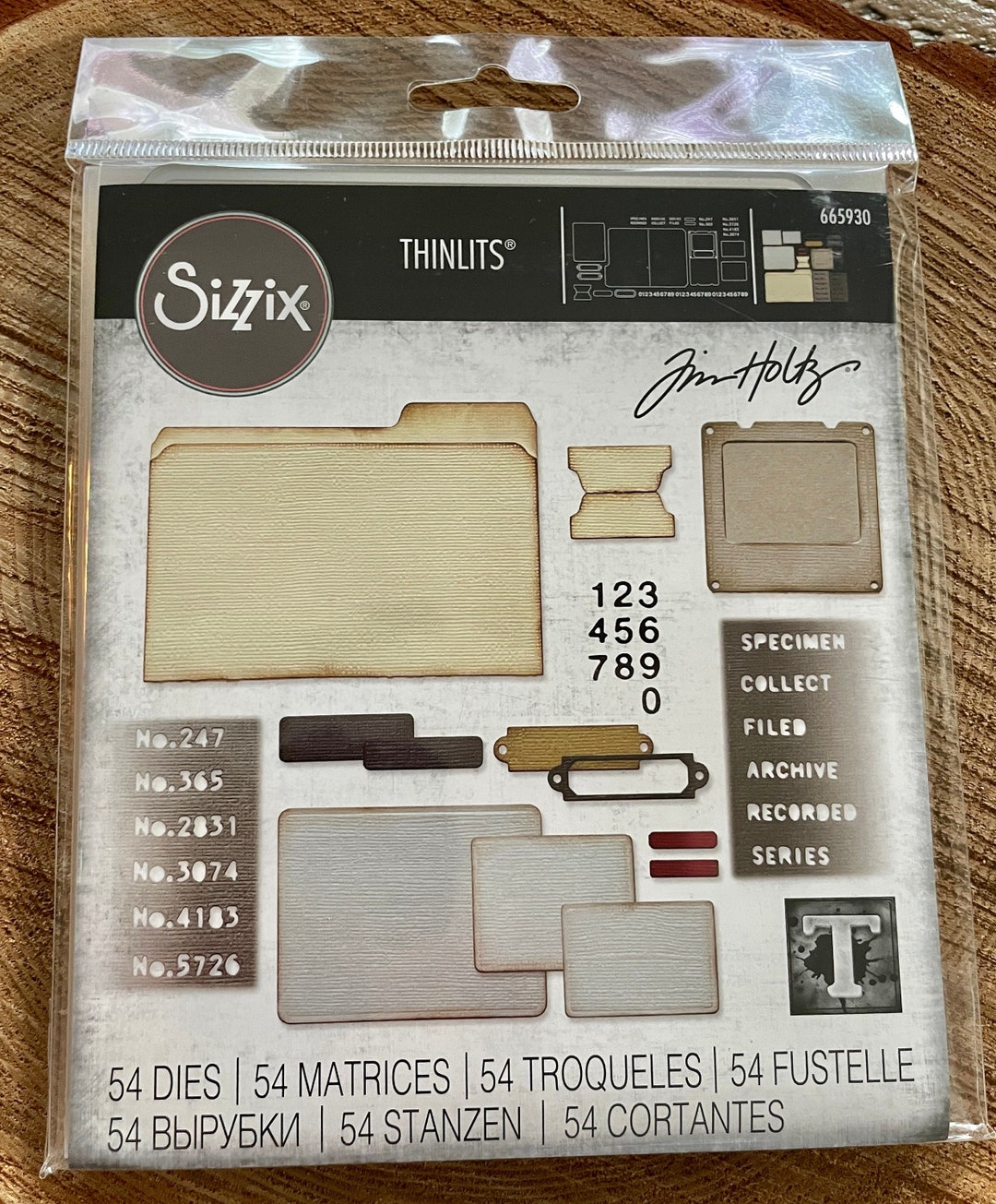 Specimen Sizzix Thinlits Dies by Tim Holtz 54/pkg - Etsy