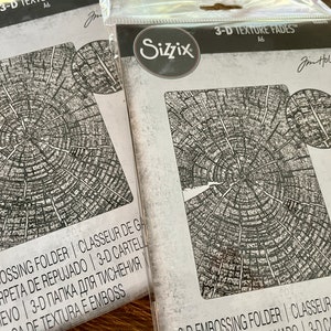 Tree Rings Sizzix 3D Texture Fades Embossing Folder by Tim - Etsy