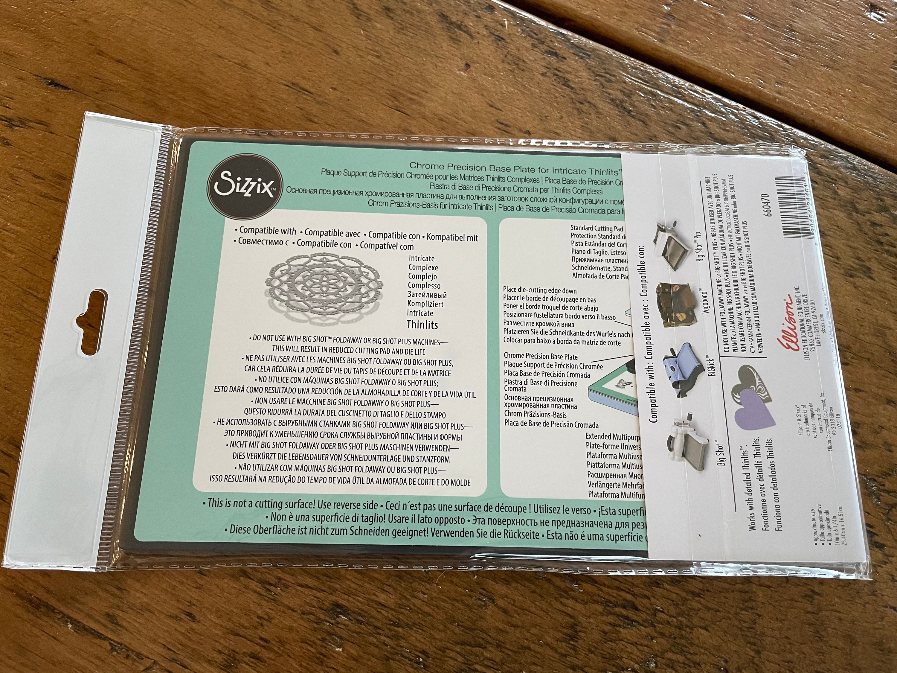 Chrome Precision Base Plate For Intricate Thinlits by Sizzix | Etsy