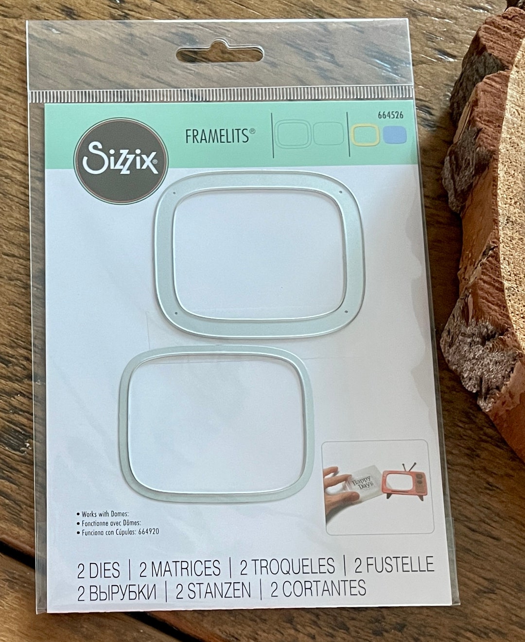 Rounded Square Framelits Die Set Sizzix - Etsy