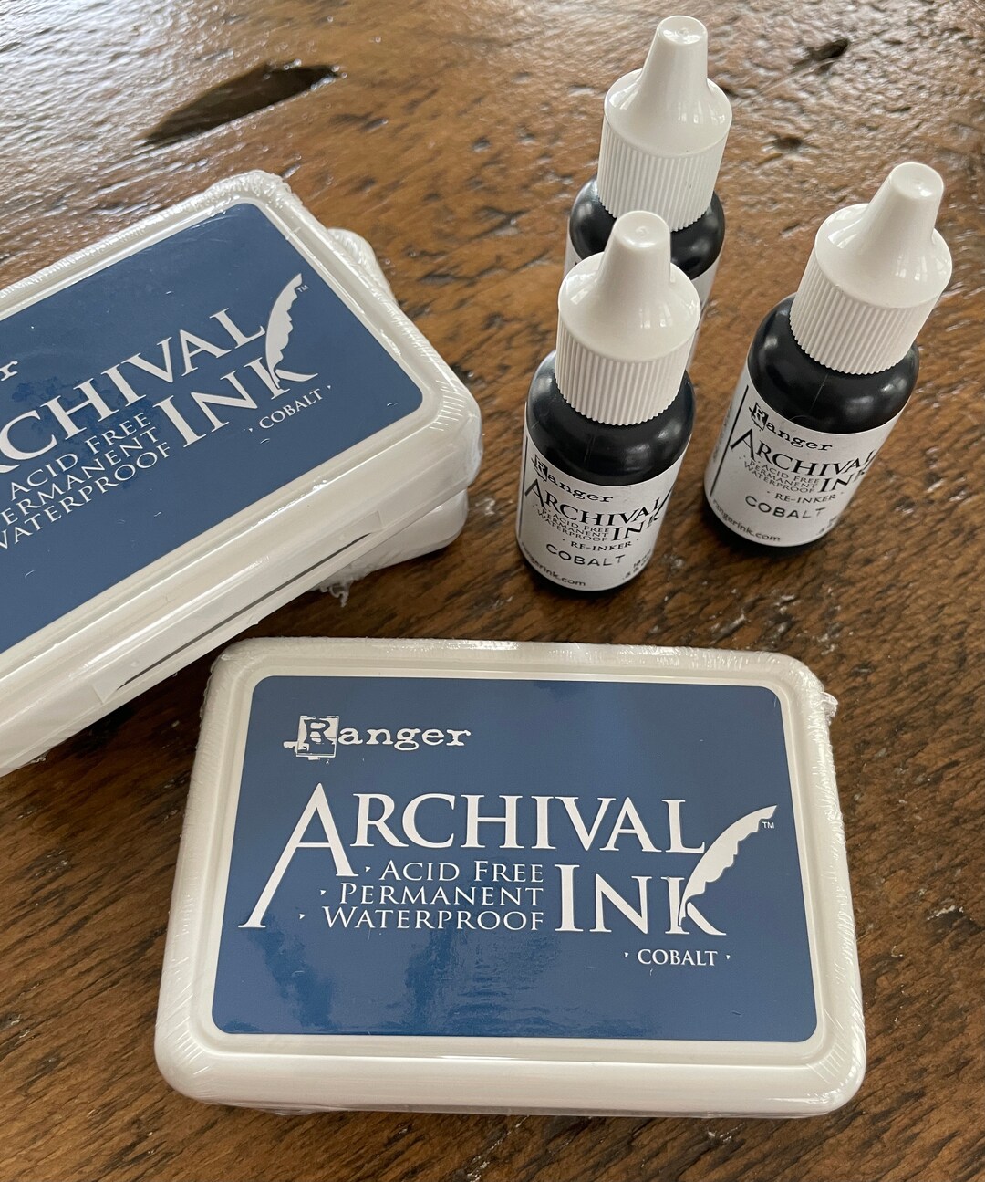 Cobalt Archival Ink Pad - Cobalt Re-inker by Ranger Ink- Choose Your ...