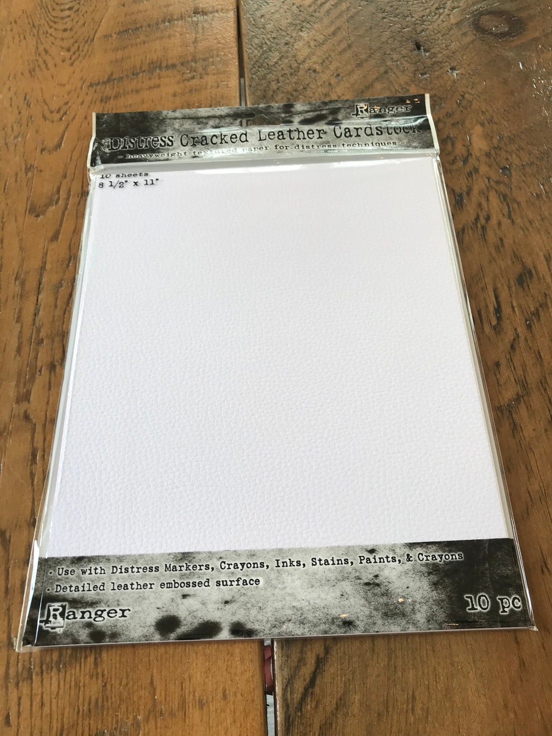 Tim Holtz Cracked Leather Cardstock - Ranger Ink - Leather Paper ...