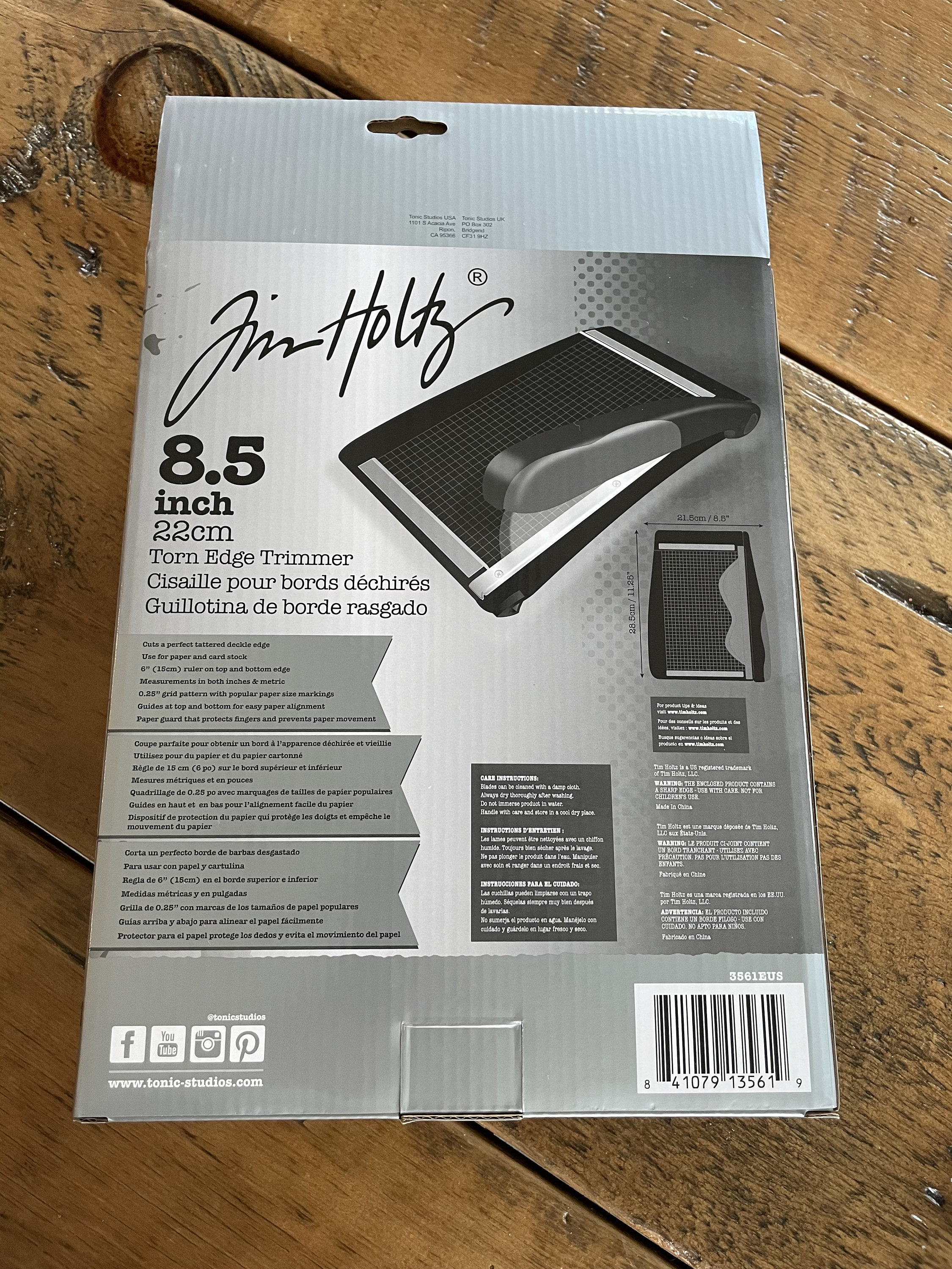 Deckle Trimmer- 8.5" Torn Edge Trimmer -cutter by Tim Holtz & Tonic ...