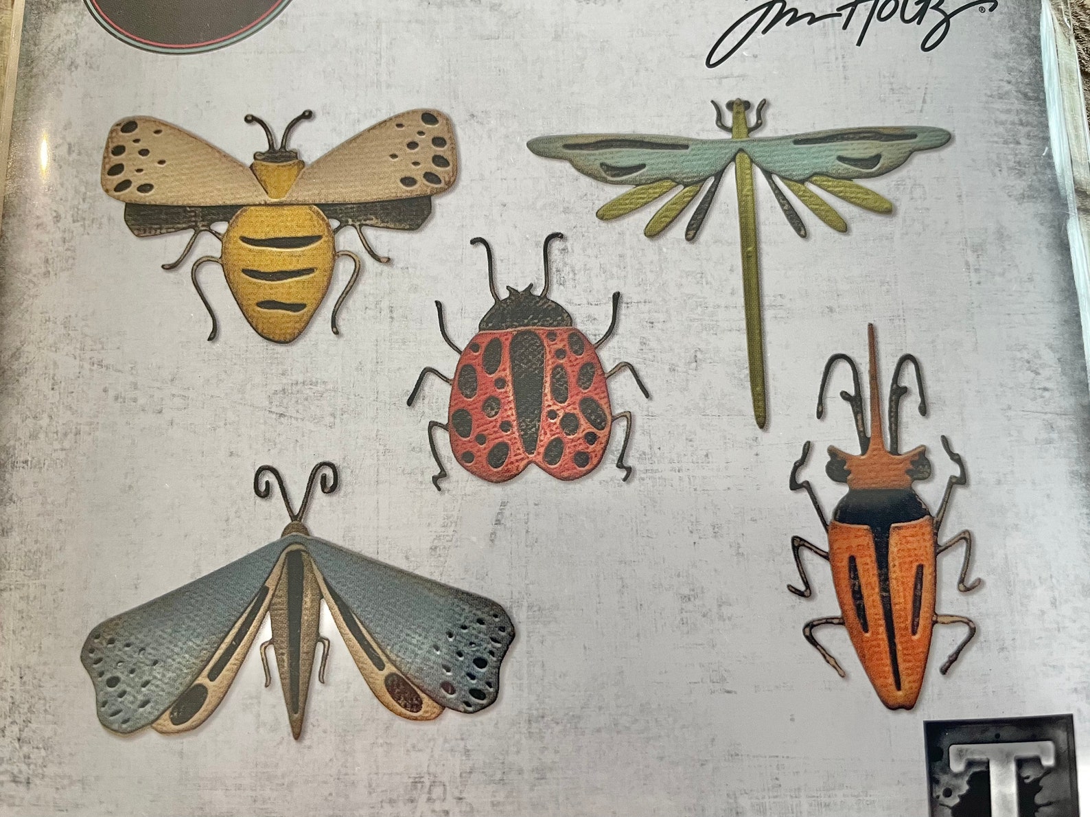 Funky Insects Tim Holtz Thinlits Die Set Sizzix | Etsy