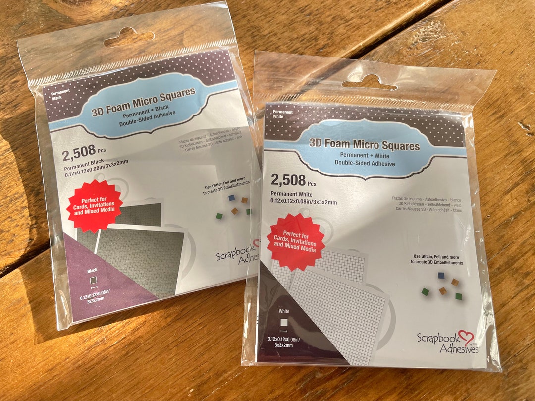 Micro Squares Scrapbook Adhesives 3D Foam Micro Squares - Choose From ...