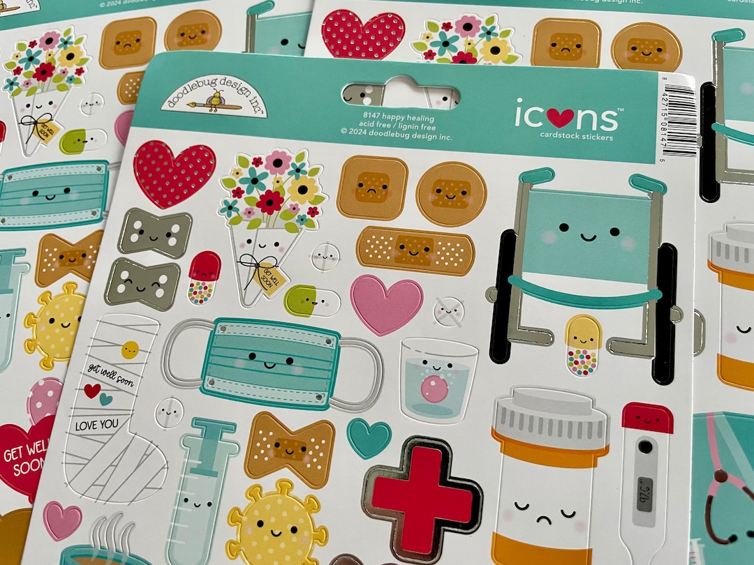 Happy Healing Cardstock Stickers New Collection by Doodlebug Design ...