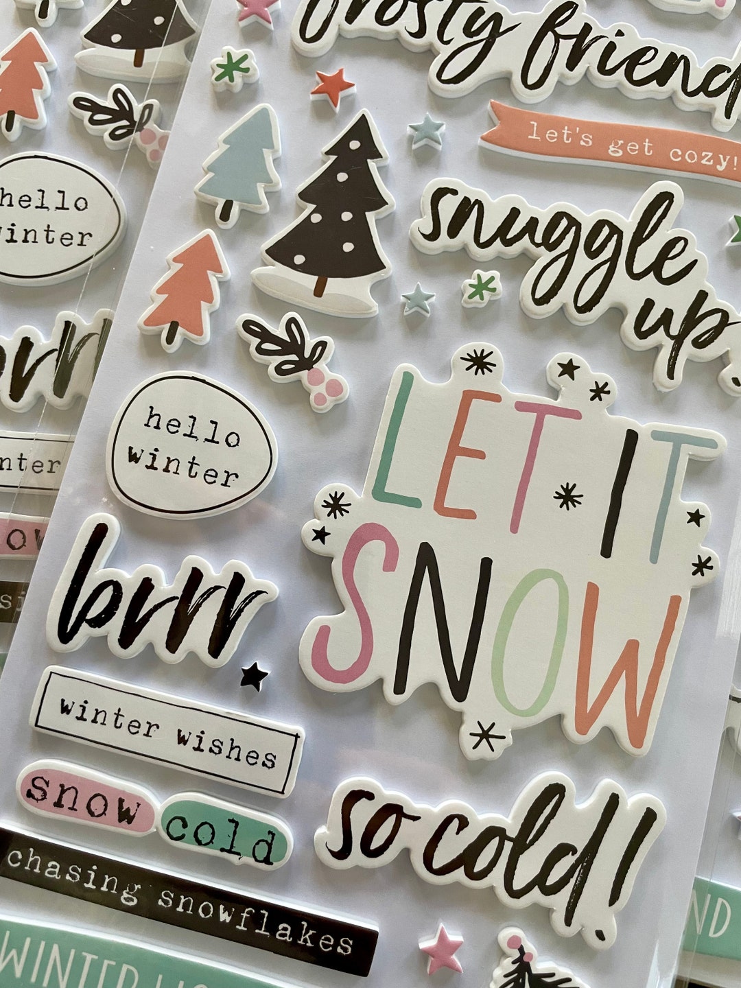 Winter Wonder Collection Foam Stickers 51/pkg Simple Stories WNW21225 ...