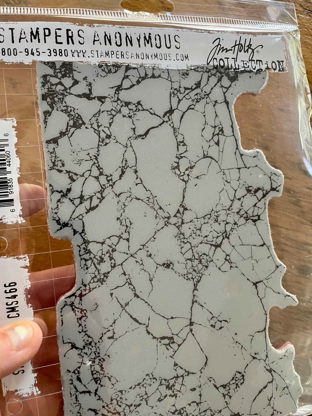 Shattered With Grid Block CMS466 Tim Holtz & Stampers Anonymous Cling ...
