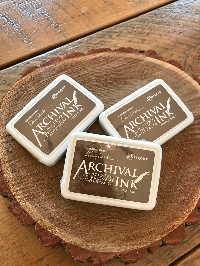Potting Soil Archival Ink Pads and Ink Refills by Wendy Vecchi | Etsy