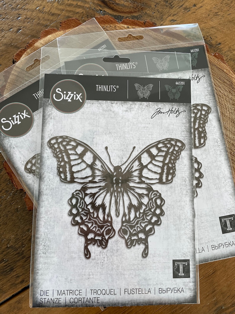 Sizzix Tim Holtz Thinlits Dies Perspective Butterfly - Etsy