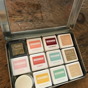 Ink Storage for Mini Cubes- Distress Mini Ink Cube Storage Tin- Ranger ...