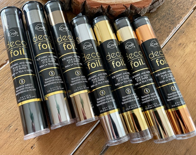 Deco Foil Metallic Color Foil Sheets- Icraft - Choose Your Color - Etsy