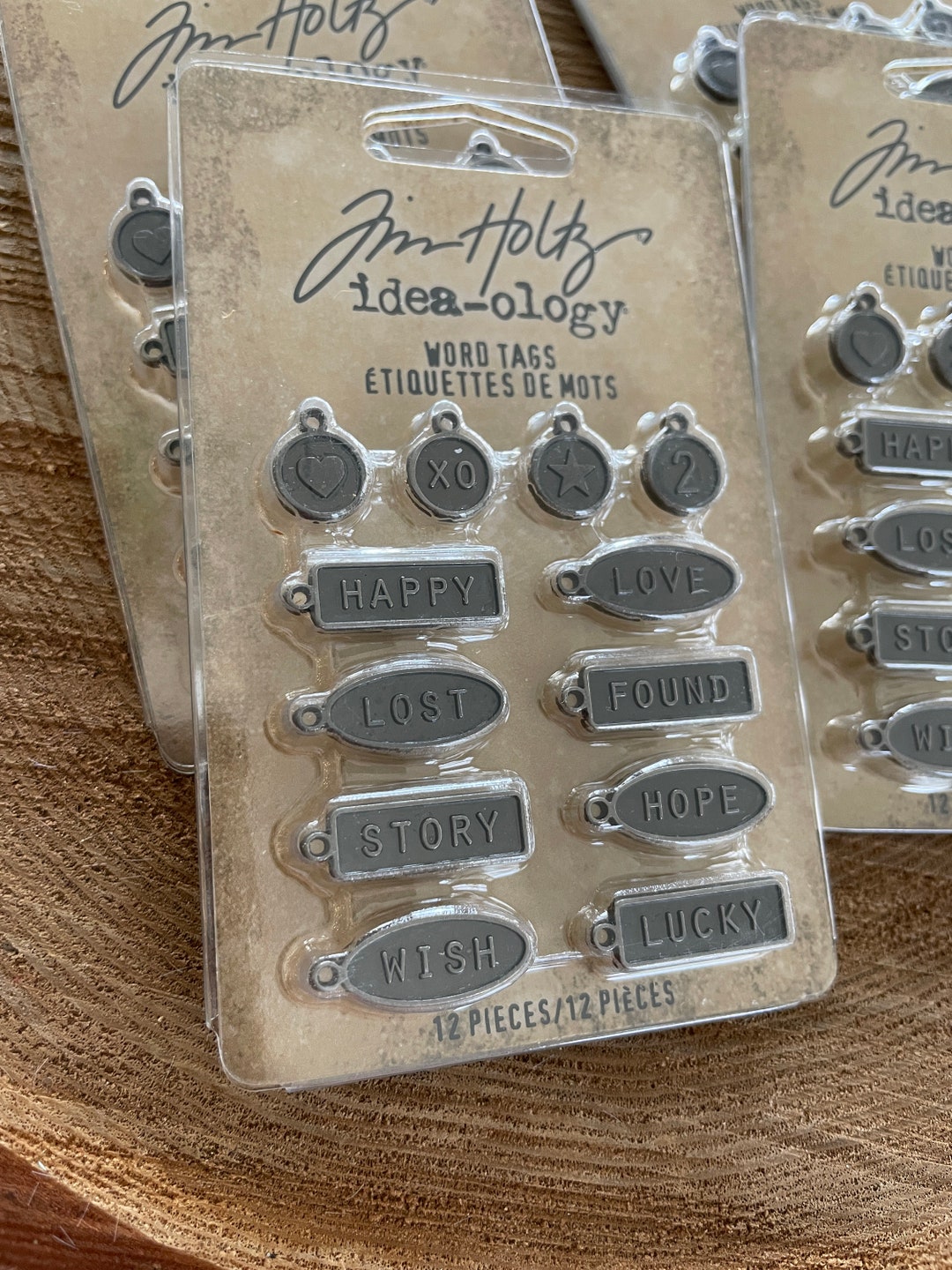 Word Tags Tim Holtz Idea-ology 2023 Metal Word Tags 12/pkg TH94330 - Etsy